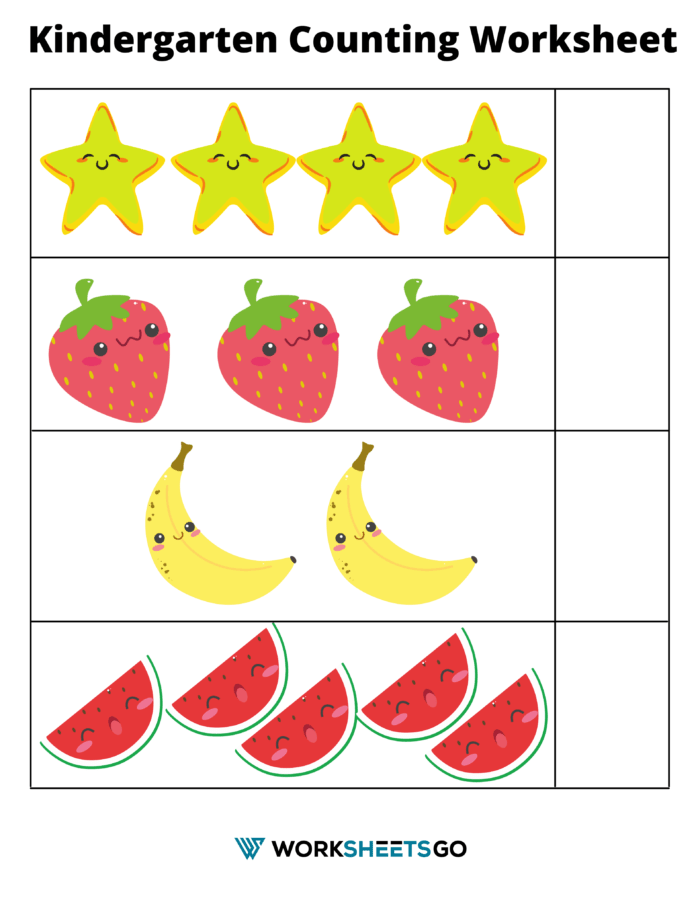 Printable Kindergarten Counting Worksheets | WorksheetsGO