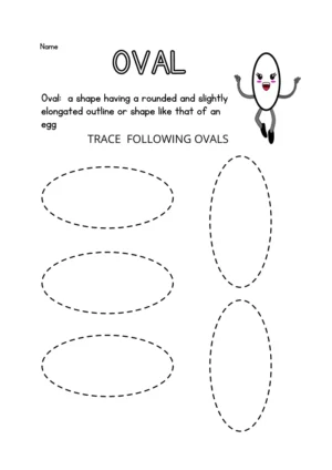 Oval Tracing Worksheets | WorksheetsGO