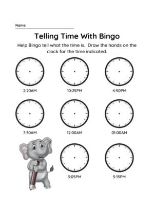 Blank Clocks Worksheets | WorksheetsGO