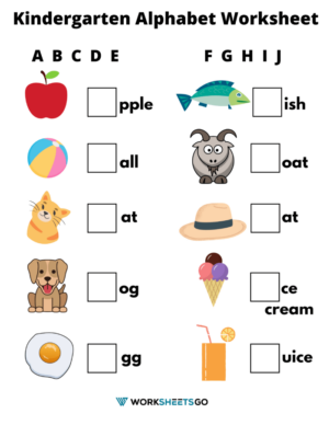 Write 1st Letter Worksheets | WorksheetsGO