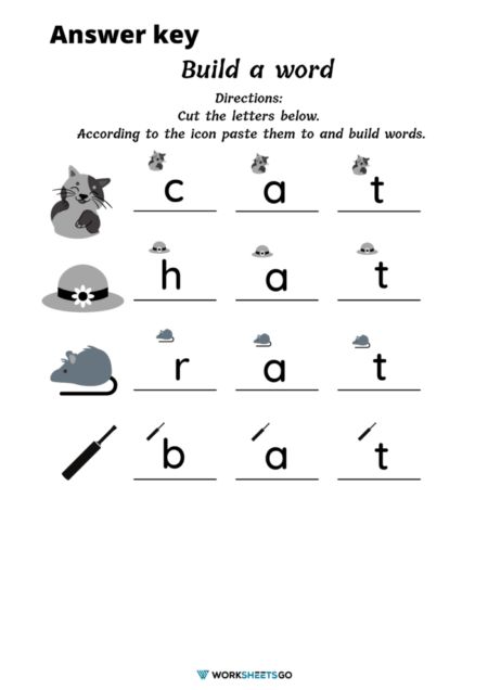 Build a Word CVC Worksheets | WorksheetsGO