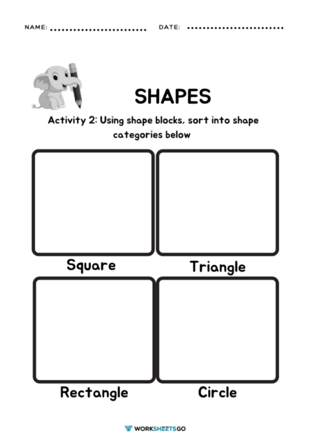 Drawing Shapes Worksheets | WorksheetsGO