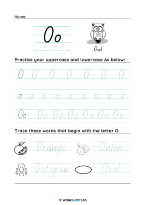 Letter O Worksheets | WorksheetsGO