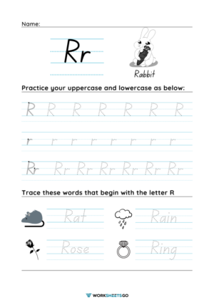 Letter R Worksheets | WorksheetsGO