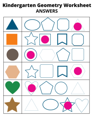 Match Shapes Worksheets | WorksheetsGO