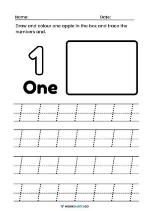 Number 1 Printable Worksheets | WorksheetsGO