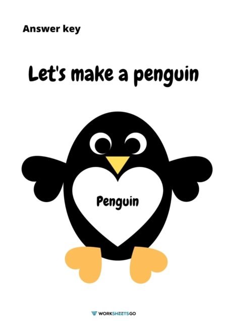 Penguin Cut Outs Worksheets | WorksheetsGO