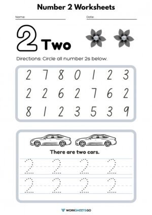 Number 2 Worksheets | WorksheetsGO