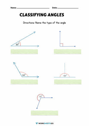 Classifying Angles Worksheet | WorksheetsGO
