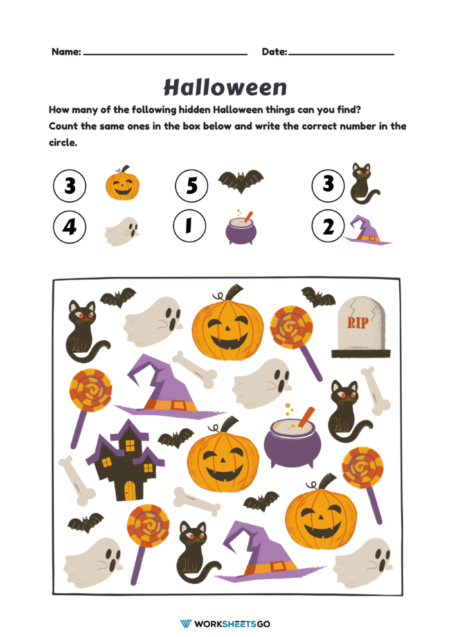 Halloween Kindergarten Worksheets | WorksheetsGO