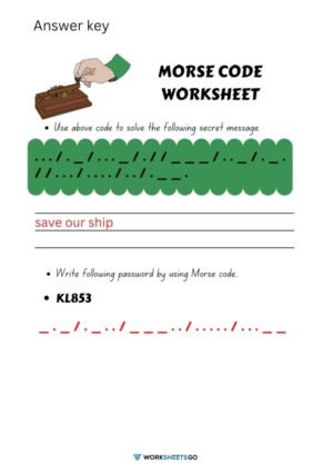 Morse Code Worksheets | WorksheetsGO
