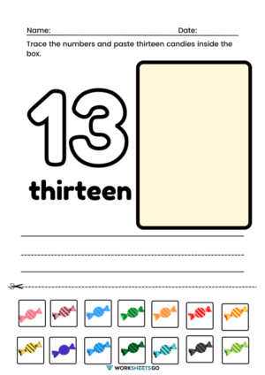 Number 13 Worksheets | WorksheetsGO