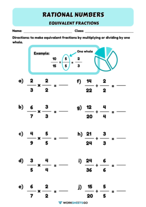 Rational Numbers Worksheets | WorksheetsGO