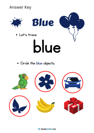 Color Blue Worksheets | WorksheetsGO