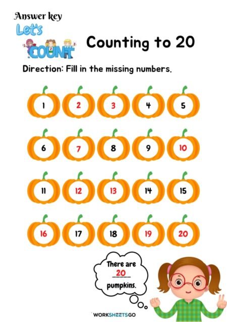 Counting to 20 Worksheets | WorksheetsGO