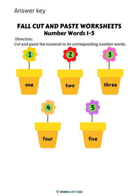 Fall Cut and Paste Worksheets | WorksheetsGO