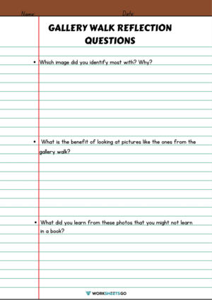 Gallery Walk Worksheets | WorksheetsGO