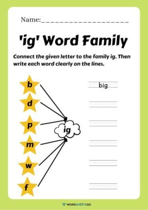IG Word Family Worksheets | WorksheetsGO