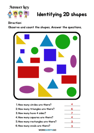 Identifying 2D Shapes Worksheets | WorksheetsGO