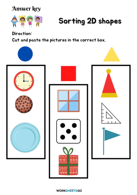 Sorting 2D Shapes Worksheets | WorksheetsGO