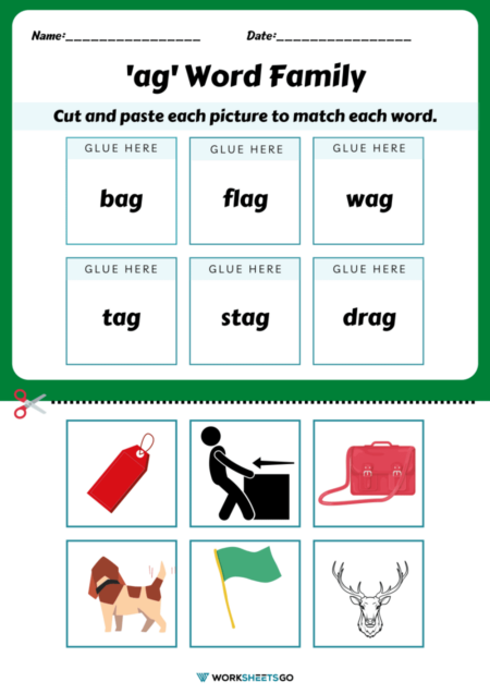 AG Word Family Worksheets | WorksheetsGO