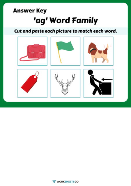 AG Word Family Worksheets | WorksheetsGO