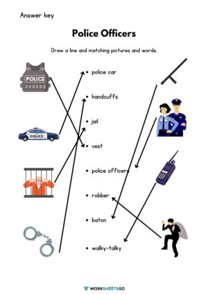 Police Officers Worksheets | WorksheetsGO