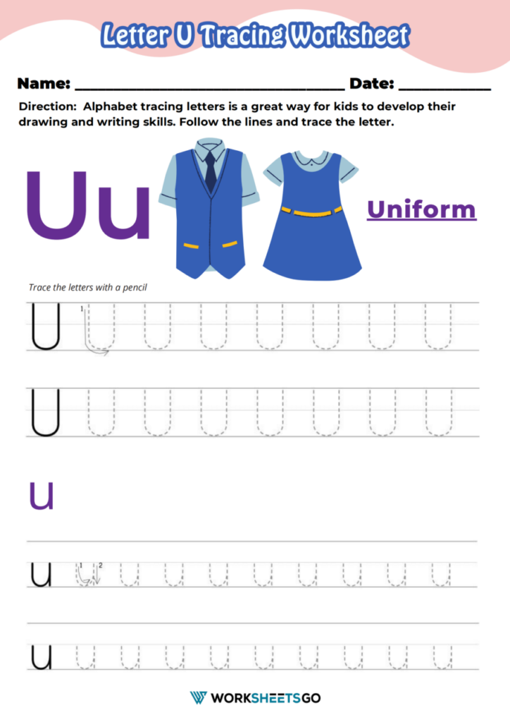 Tracing Lines and Curves Worksheets | WorksheetsGO