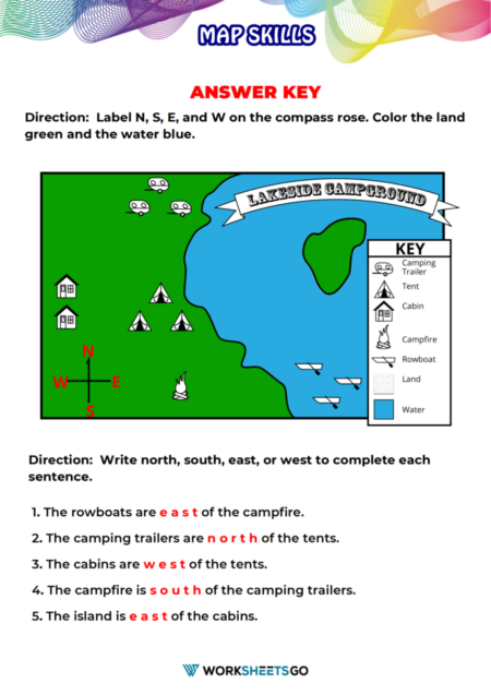 Map Skills Worksheets | WorksheetsGO