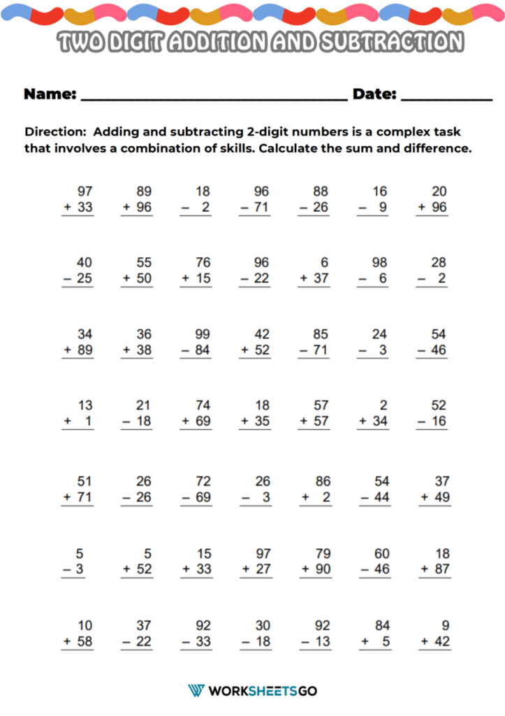 Printable Mental Math Worksheets WorksheetsGO