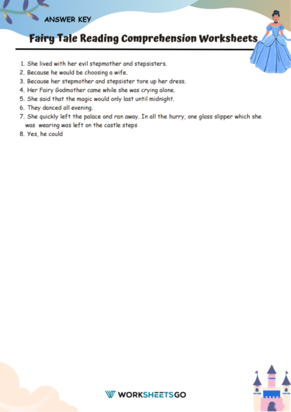 Fairy Tale Reading Comprehension Worksheets | WorksheetsGO