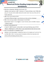 Historical Fiction Reading Comprehension Worksheets | WorksheetsGO