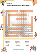 Sports Word Search Worksheets | WorksheetsGO