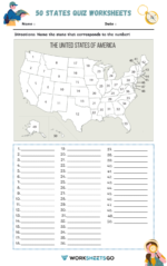 50 States Quiz Worksheets | WorksheetsGO