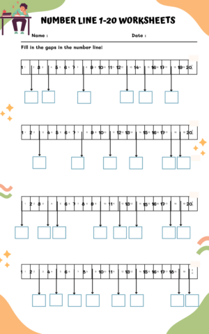 Number Line 1-20 Worksheets | WorksheetsGO