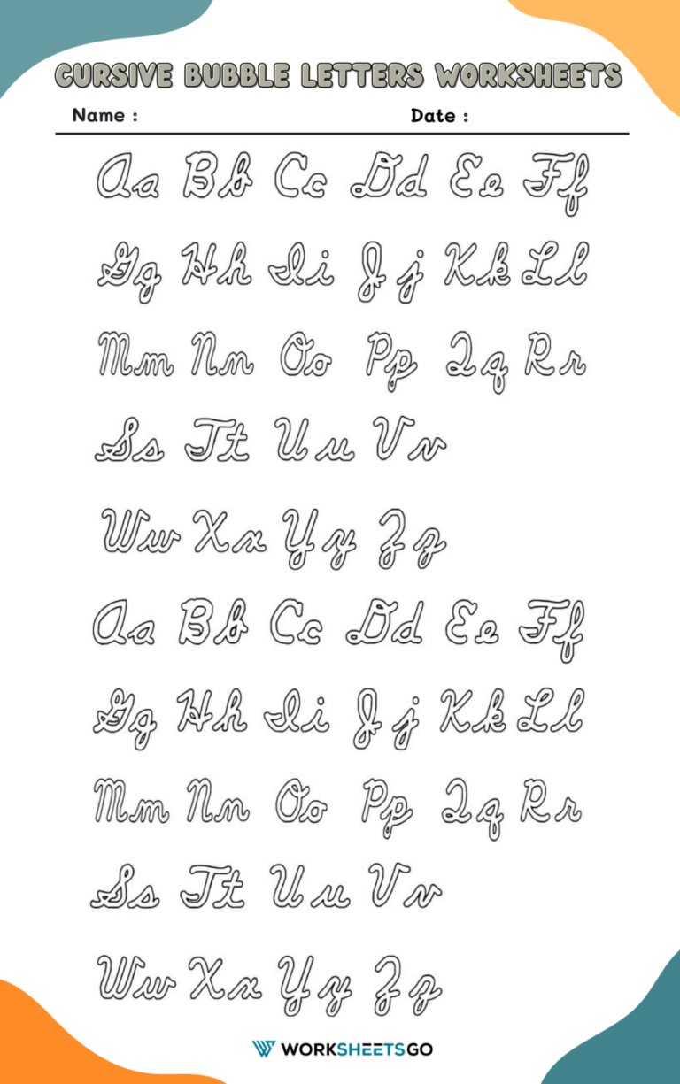 Cursive Capital Letters Worksheets | WorksheetsGO