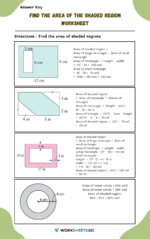 Find The Area Of The Shaded Region Worksheets | WorksheetsGO