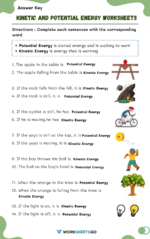 Kinetic And Potential Energy Worksheets | WorksheetsGO