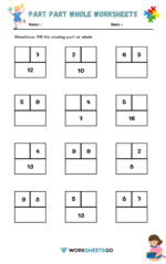 Part Part Whole Worksheets | WorksheetsGO
