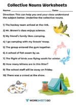 Collective Nouns Worksheets | WorksheetsGO