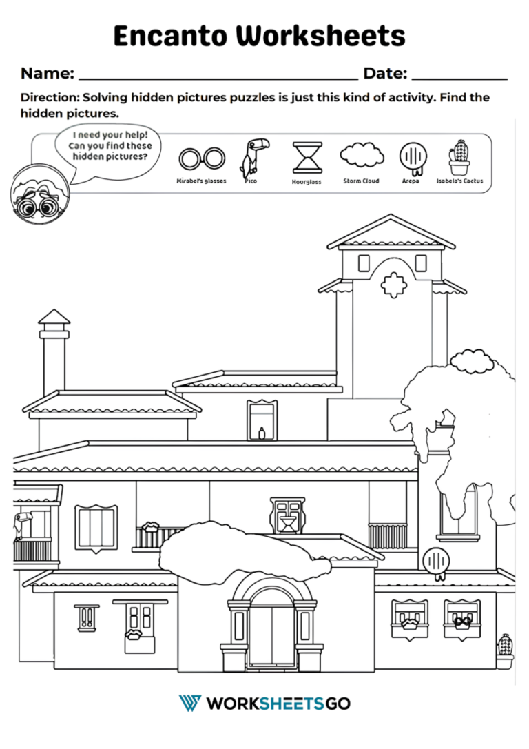 Encanto Worksheets | WorksheetsGO