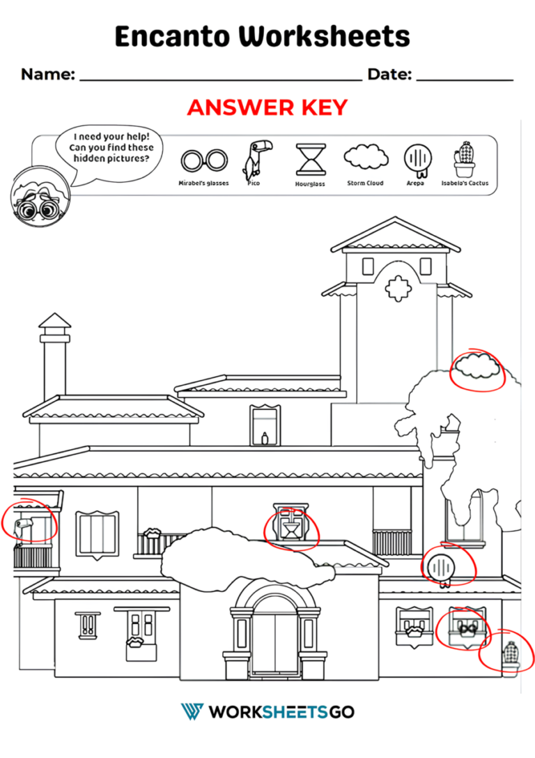 Encanto Worksheets | WorksheetsGO