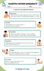 Scientific Method Worksheets | WorksheetsGO