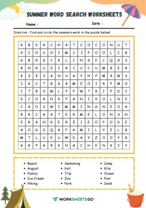 Printable Word Search Worksheets | WorksheetsGO