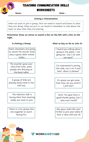 Teaching Communication Skills Worksheets | WorksheetsGO