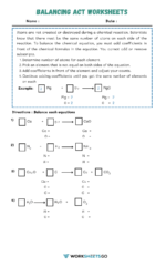 Balancing Act Worksheets | WorksheetsGO