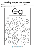 Letter G Worksheets | WorksheetsGO