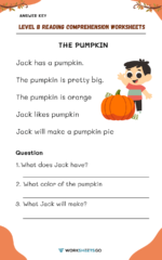 Level B Reading Comprehension Worksheets | WorksheetsGO