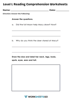 Level L Reading Comprehension Worksheets | WorksheetsGO