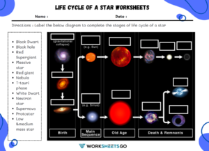 Life Cycle Of A Star Worksheets | WorksheetsGO